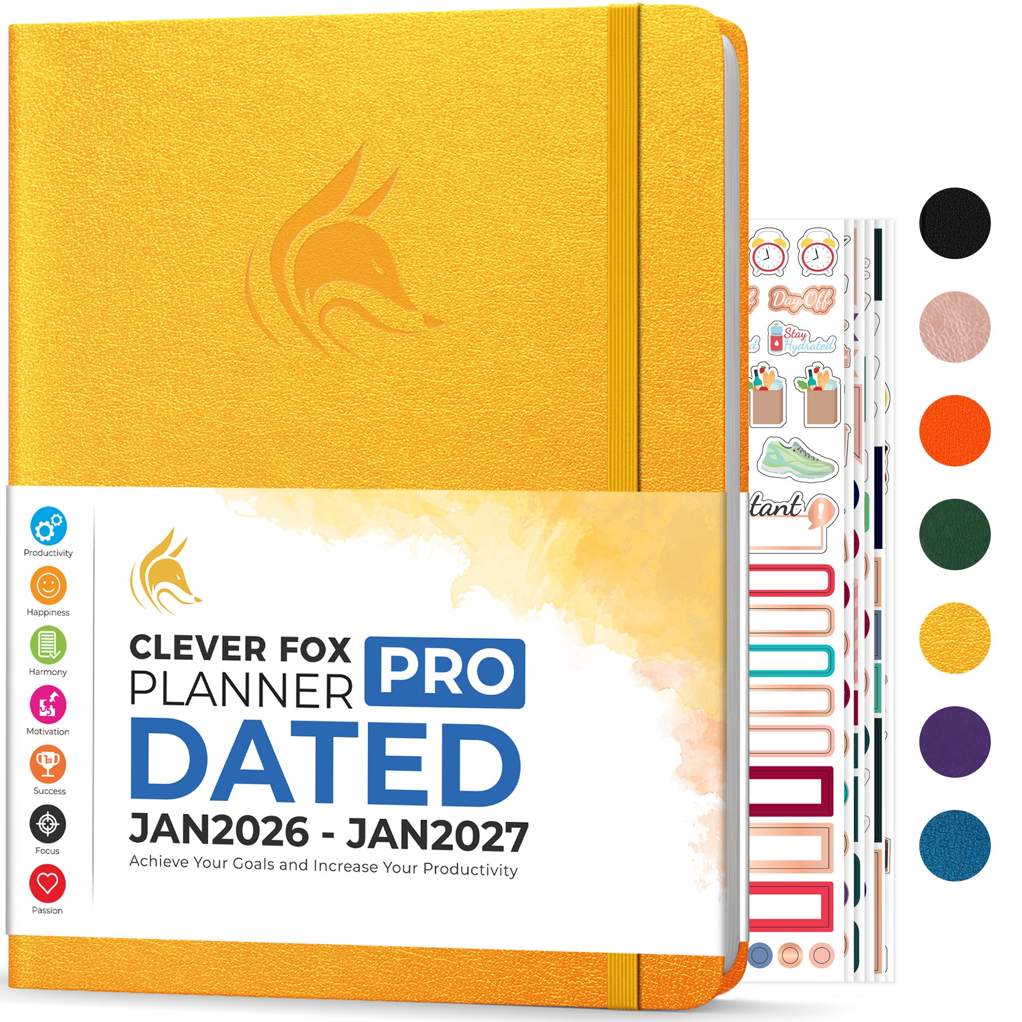 Dated Weekly Planner PRO 2026 – Clever Fox®