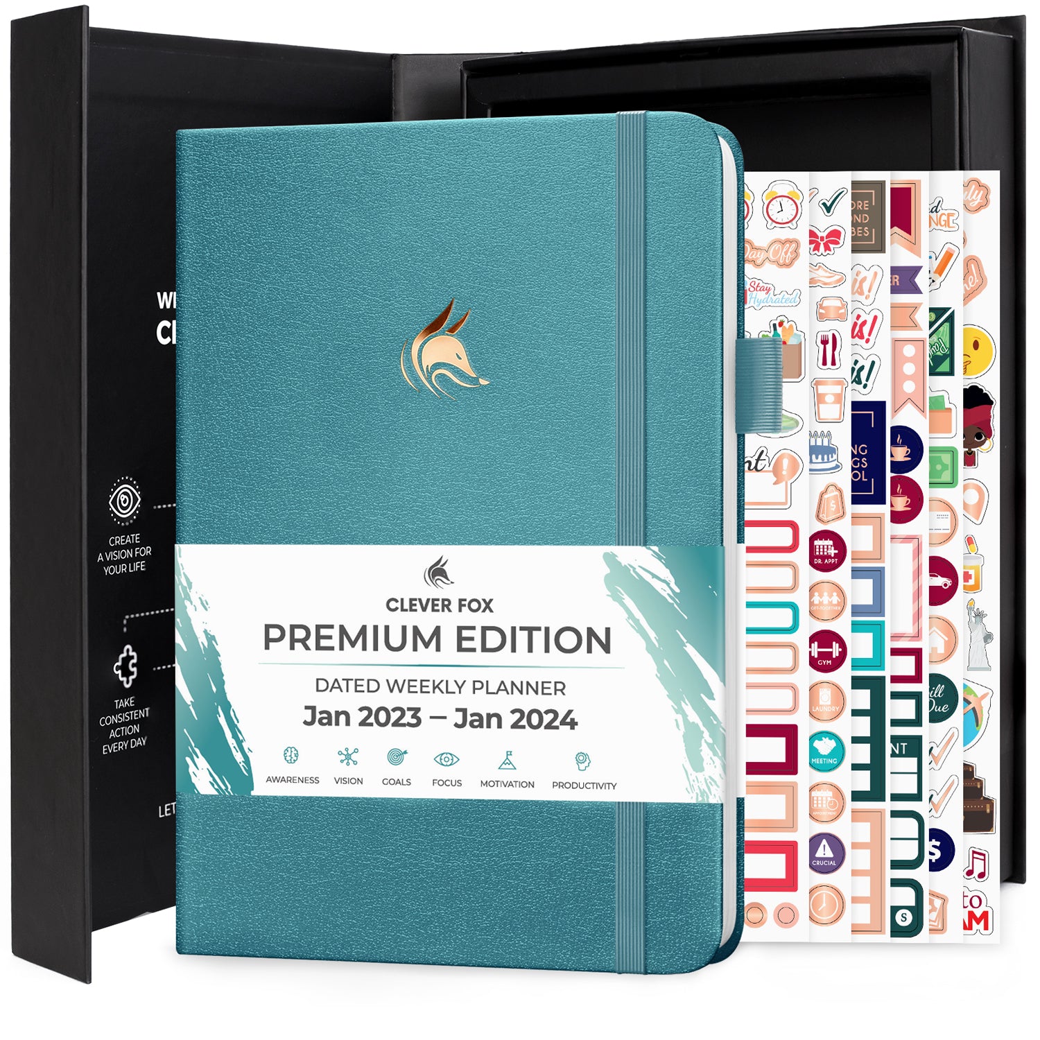 Dated Weekly Planner Premium 2023 – Clever Fox®
